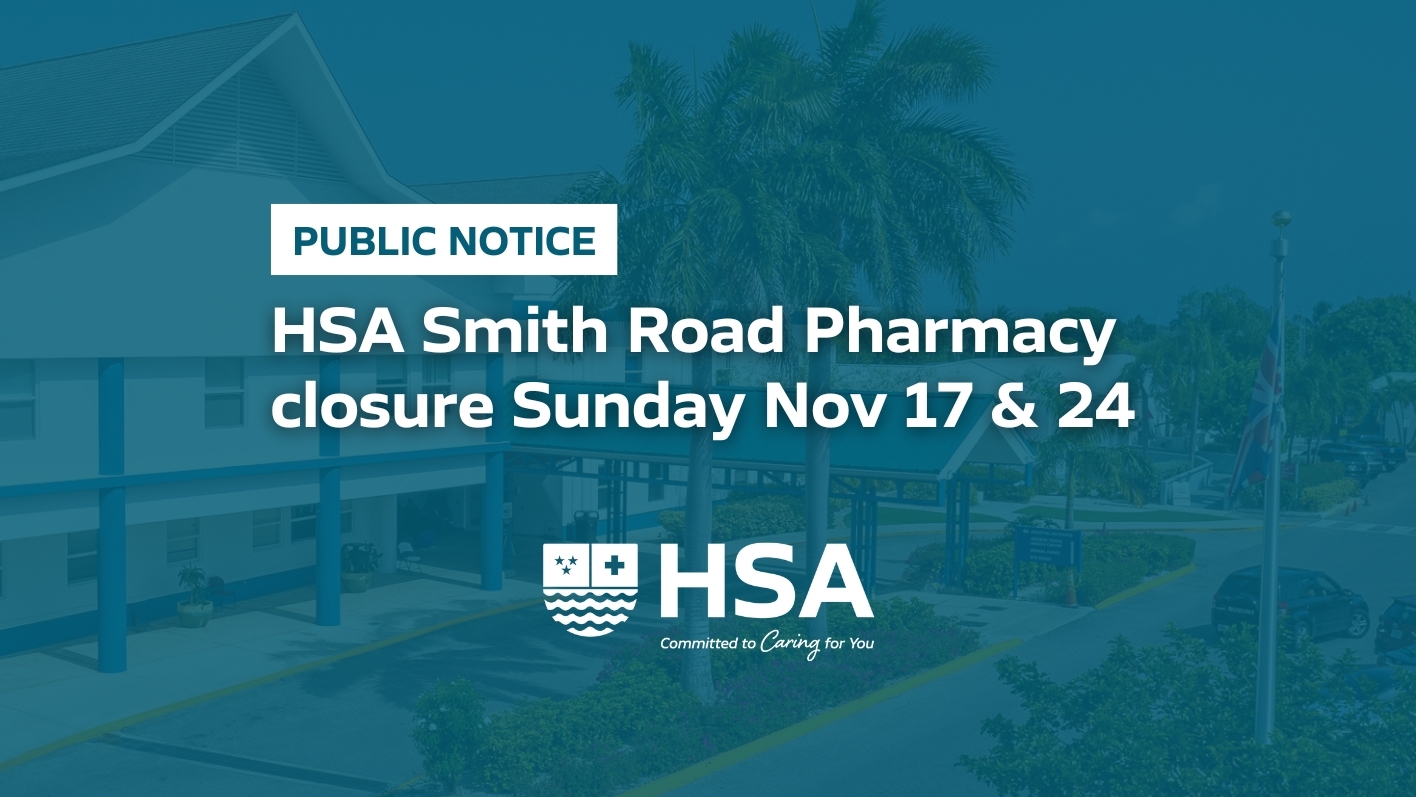 HSA Smith Road Pharmacy closure Sunday Nov 17 and 24 | HSA